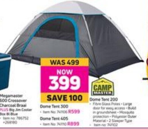 Camp Master Dome Tent 200 offer at Game