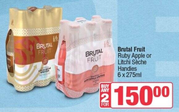 Brutal Fruit offer at Spar Tops
