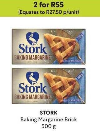 STORK Baking Margarine Brick 500g offer at Makro