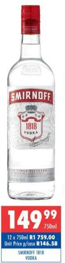 All Vodka offers - Find and view the cheapest Vodka offer!