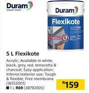 Duram Flexikote-5Ltr offer at Builders Warehouse