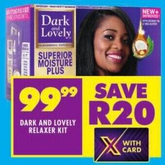 DARK AND LOVELY RELAXER KIT offer at Shoprite