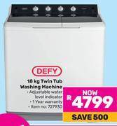 Defy 18Kg Twin Tub Washing Machine offer at Game