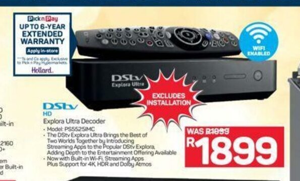DSTv - Explora Ultra Decoder offer at Pick n Pay