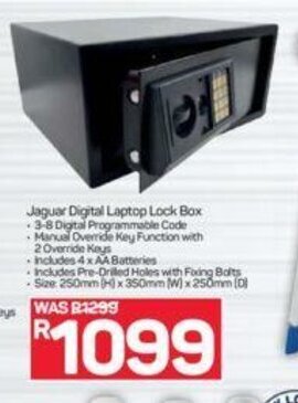 Jaguar Digital Laptop Lock Box offer at Pick n Pay