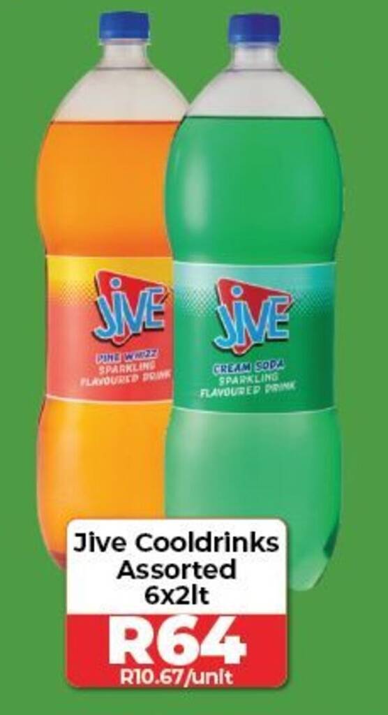 Jive Cooldrinks Assorted 6x2lt offer at 1UP