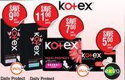 Kotex Daily Protect Pantyliners Scented Or Unscented 16 Pack-Per Pack ...
