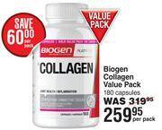 Biogen Collagen Value Pack 180 Capsules-Per Pack offer at Dis-Chem