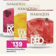 Namaqua Natural Wine Assorted-5Ltr Each offer at Game