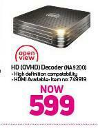 Open View HD Decoder NA 9200 offer at Game