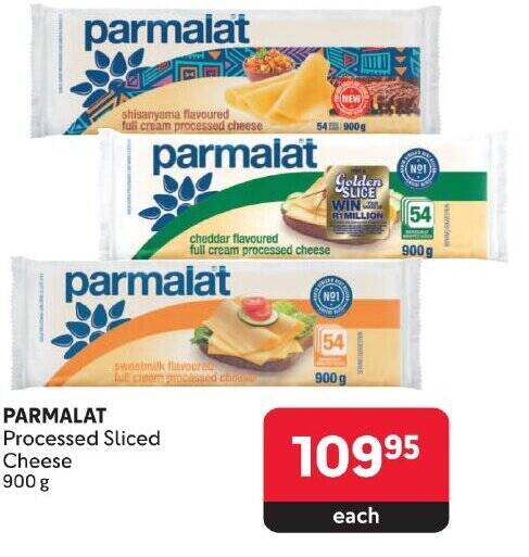 PARMALAT Processed Sliced Cheese 900g offer at Makro