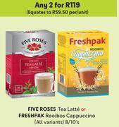 Five Roses Tea Latte or Freshpak Rooibos Cappuccino( All Variants)-For ...