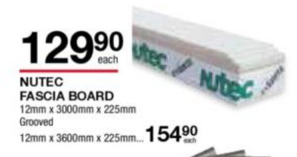 NUTEC Fascia Board 12mm x 300mm x 225mm offer at Build It