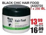 Black Chic Hair Food 1x250ml offer at Arrow Cash And Carry