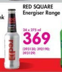 Red Square Energizer Range 24 x 275ml offer at Makro