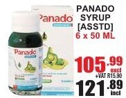 Panado Syrup 6x50ml offer at Arrow Cash And Carry