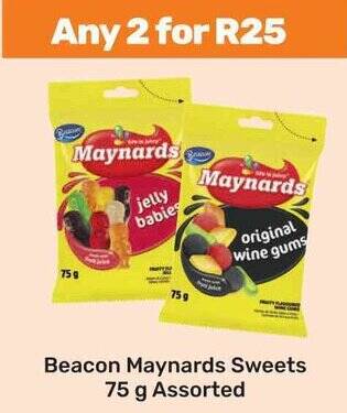 Beacon Maynards Sweets 75 g Assorted offer at Game