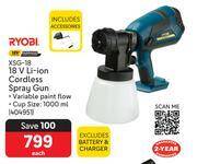 Ryobi 18V Li-Ion Cordless Spray Gun XSG-18 offer at Makro