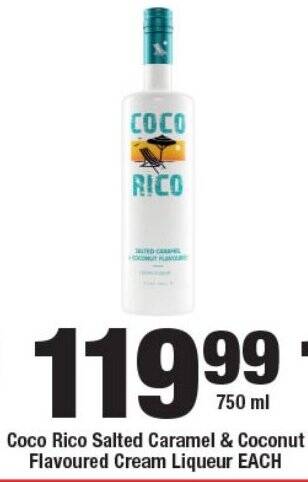 Coco Rico Salted Caramel & Coconut Flavoured Cream Liqueur EACH offer ...