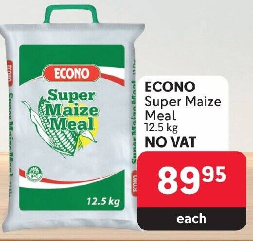 ECONO Super Maize Meal 12.5 kg offer at Makro
