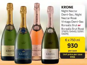 Krone Borealis Vintage Cuveé Brut/ Rosé Vintage Čuveé Brut/ Night ...