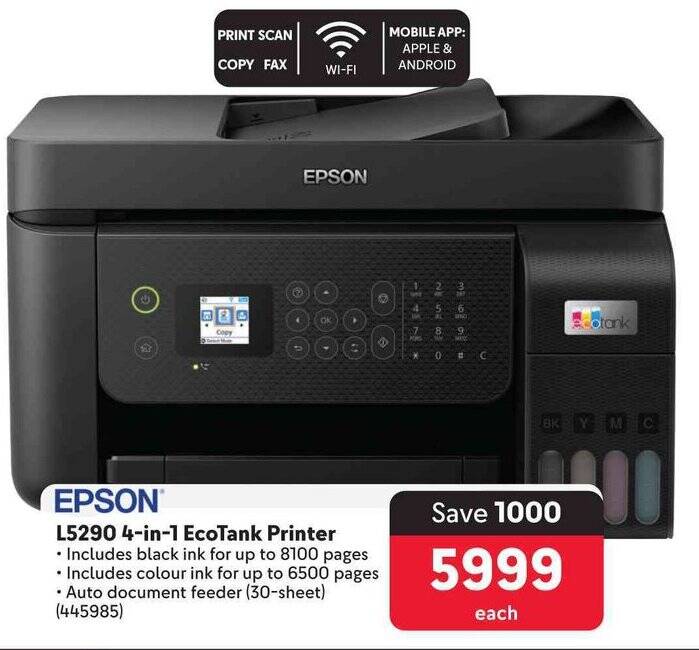All Epson printer offers - Find and view the cheapest Epson printer offer!
