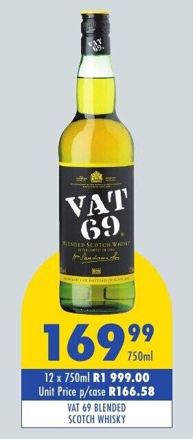 Vat 69 specials at Tabooz – Aug 2025