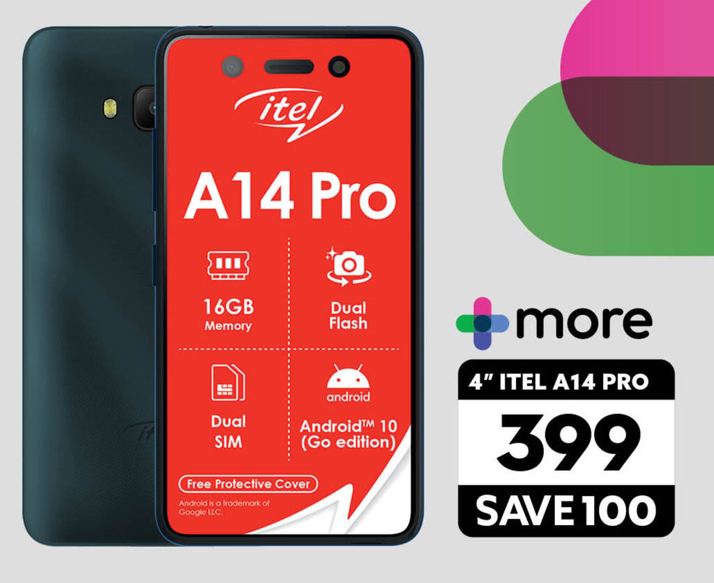 itel A14 Pro offer at Ackermans