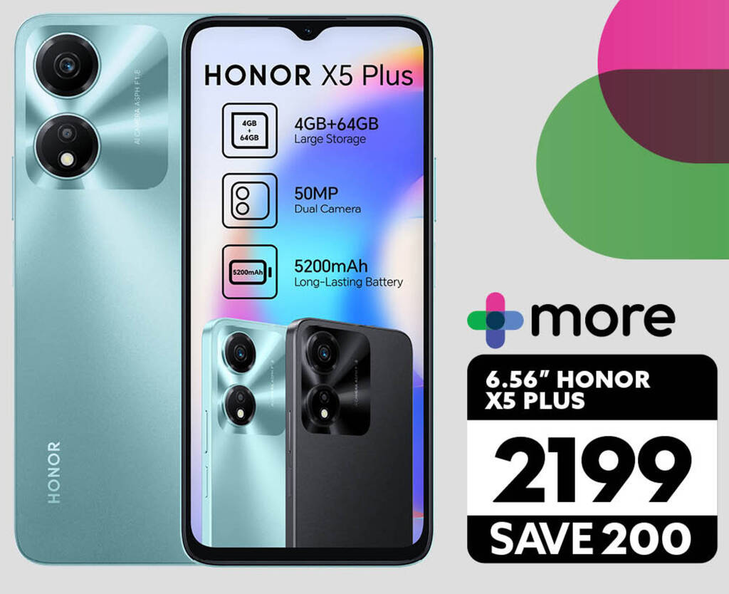 HONOR X5 Plus offer at Ackermans
