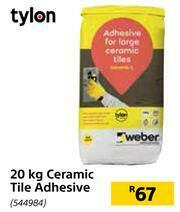 Tylon Ceramic Tile Adhesive-20kg offer at Builders Warehouse
