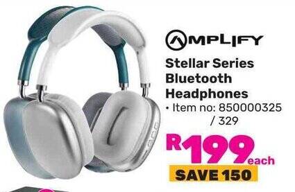 Amplify Stellar Series Bluetooth Headphones offer at Game