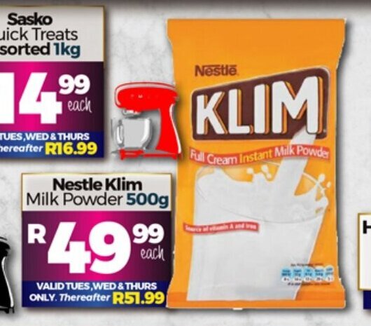 Nestle Klim Milk Powder 500g offer at Take 'n Pay