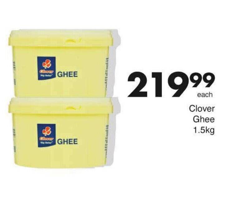 Clover Ghee 1.5kg offer at Save Hyper