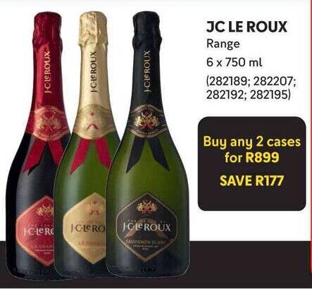 JC LE ROUX Range offer at Makro