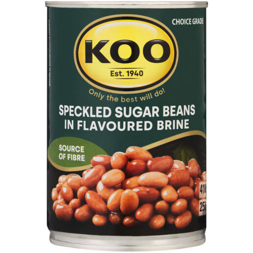 KOO Speckled Sugar Beans In Brine Can 410g offer at Checkers Liquor Shop