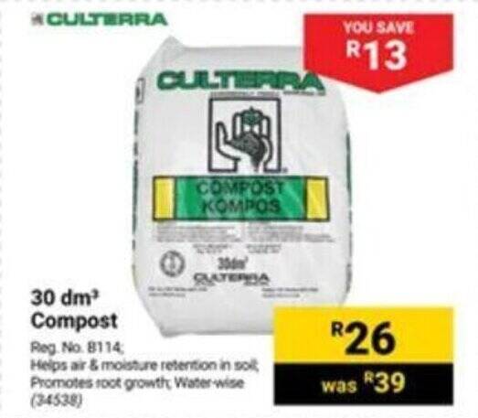 30 dm³ Compost offer at Builders Warehouse