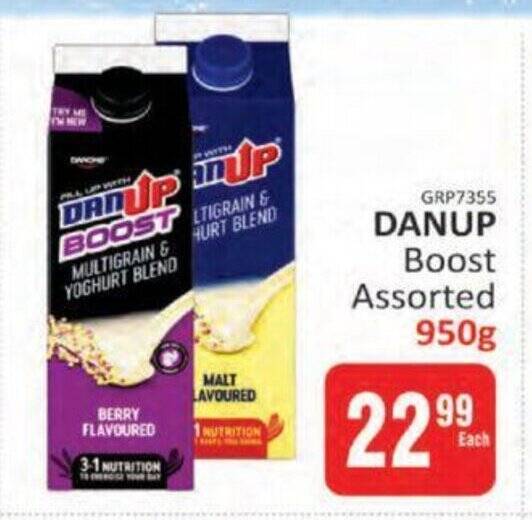 DANUP Boost Assorted 950g offer at KitKat Cash and Carry