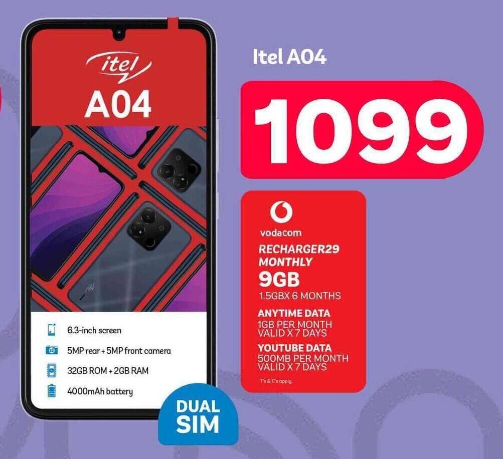 Itel A04 offer at PEP
