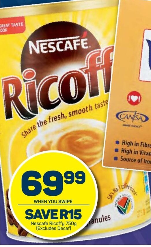 Nestcafé Ricoffy 750g offer at Pick n Pay