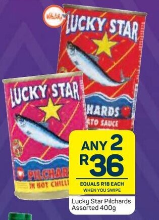 Lucky Star Pilchards Label