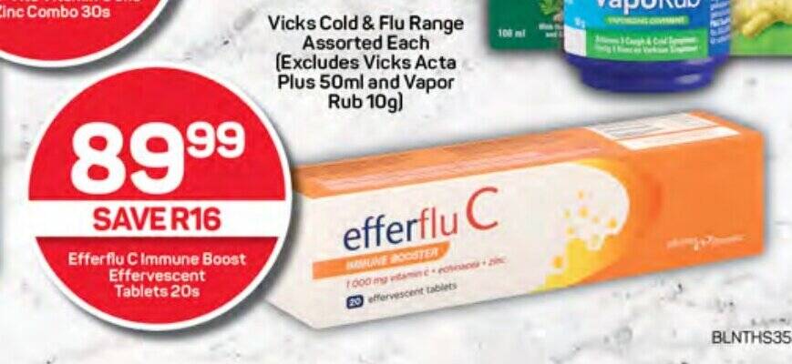 Efferflu C Immune Boost Effervescent Tablets 20s offer at Pick n Pay ...
