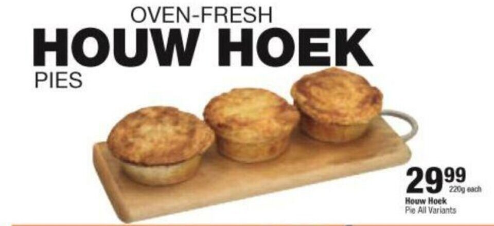 Pie specials at Checkers – Aug 2025