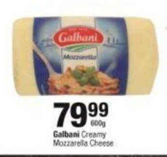 Galbani Creamy Mozzarella Cheese 600g offer at Checkers