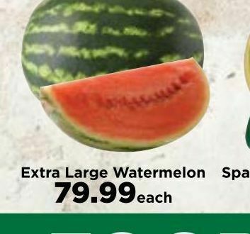 Watermelon offer at Food Lover's Market