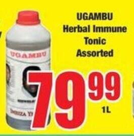 UGAMBU Herbal Immune Tonic Assorted offer at Boxer