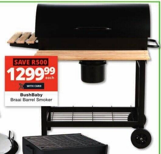 Bush Baby Braai Barrel Smoker offer at Checkers