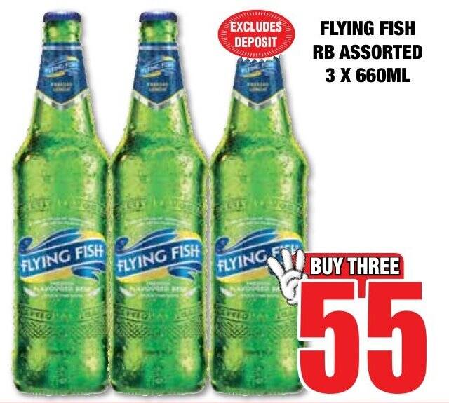 FLYING FISH RB ASSORTED 3 X 660ML offer at Boxer Liquors