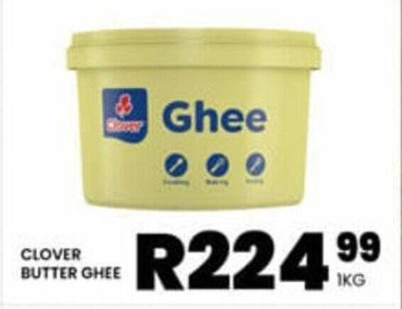 CLOVER BUTTER GHEE offer at Take 'n Pay