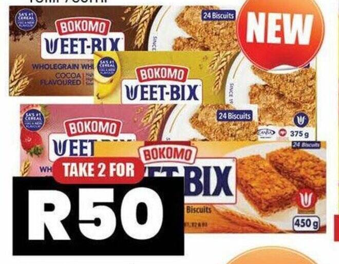 Weetbix 450/375g Choc Banana/ Strawberry offer at Super Save