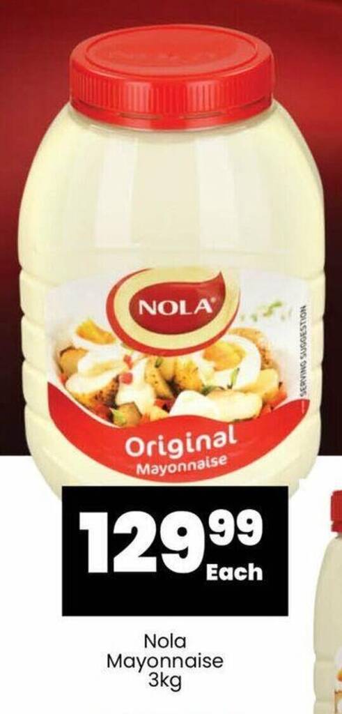 Nola Mayonnaise 3kg offer at Super Save